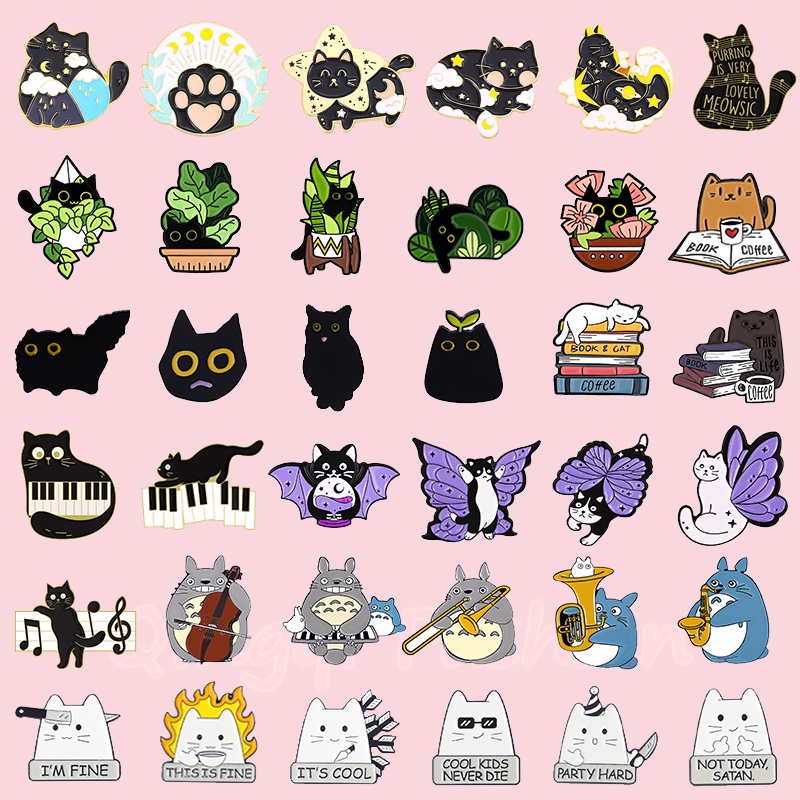 Mèo Dễ Thương Thổ Cẩm Chân Anime Totoro Thổ Cẩm Huy Hiệu Quần Áo Ve Áo ...