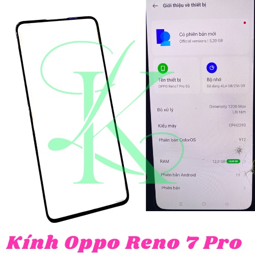 Kính ép dành cho Oppo Reno 7pro ( oppo reno 7 pro ) | Shopee Việt Nam