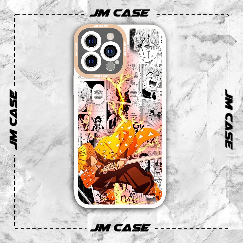 Ốp lưng iphone samsung xiaomi oppo cạnh vuông JMCase Zenitsu Collage ...