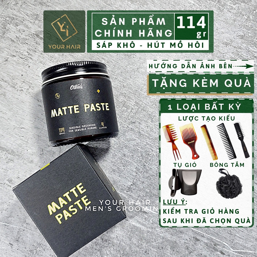Sáp tạo kiểu O'douds Matte Paste 114 gram | Chính hãng bản mới nhất | Shopee Việt Nam