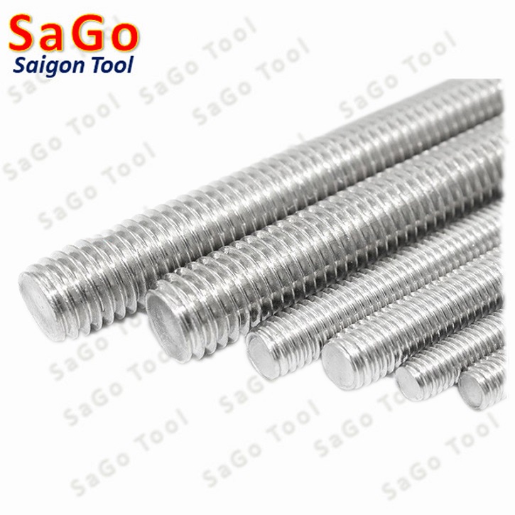 Cây ty ren INOX 304 M3 M4 M5 M6 M8 M10 | Shopee Việt Nam