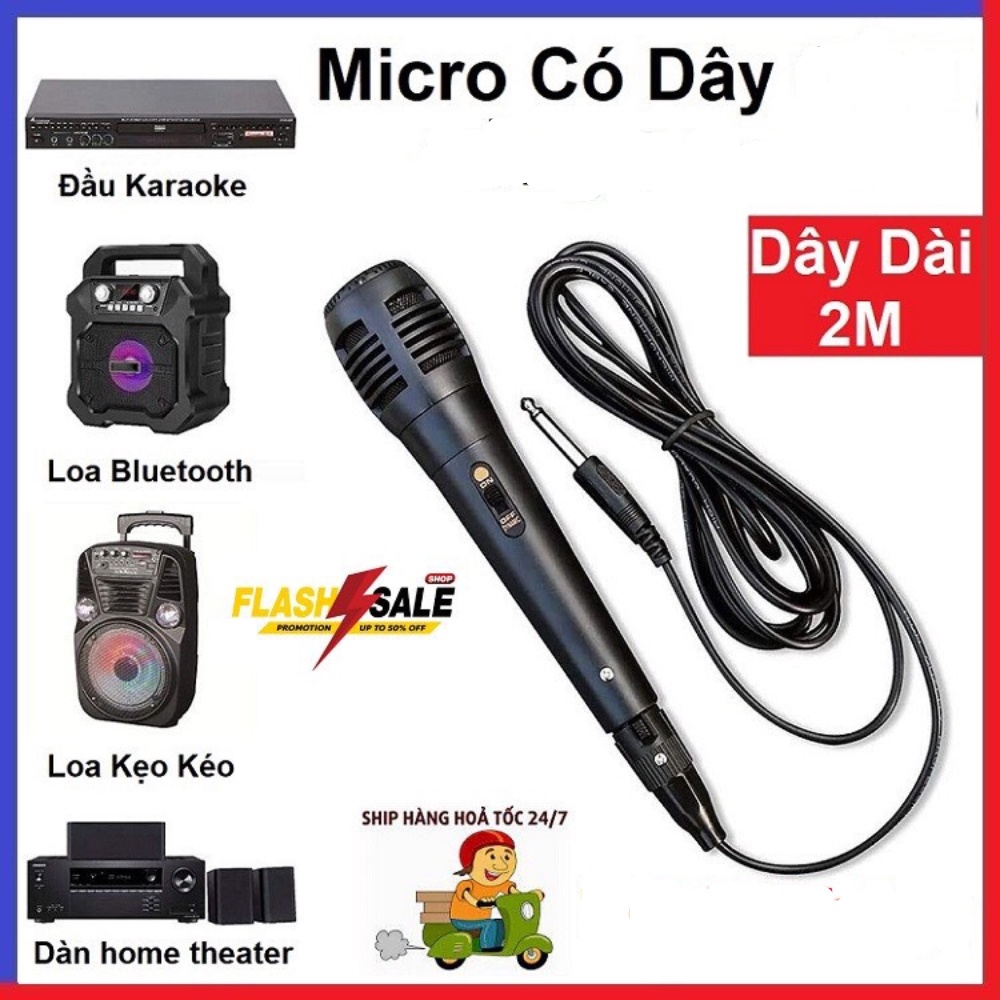 Micro Có Dây Hát Karaoke, Mic Giá Rẻ, Dùng Cho Loa Kéo - Loa Hát ...