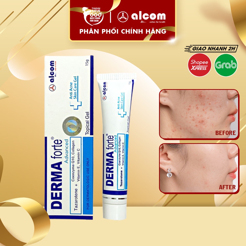 Gel Hỗ Trợ Giảm Mụn, Giảm Thâm Derma Forte Advanced Topical Gel 15g | Shopee Việt Nam