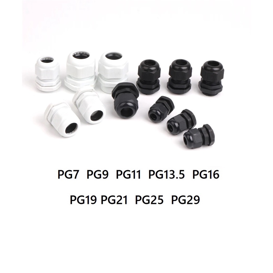PG7 PG9 đến PG29 Ốc siết cáp nhựa chống nước, đầu nối cố định bằng nhựa ...