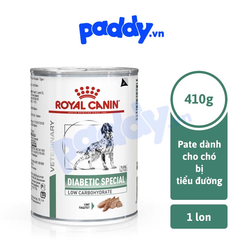 Pate Royal Canin Diabetic Dog Cho Chó Bị Tiểu Đường (Lon 410g) | Shopee ...