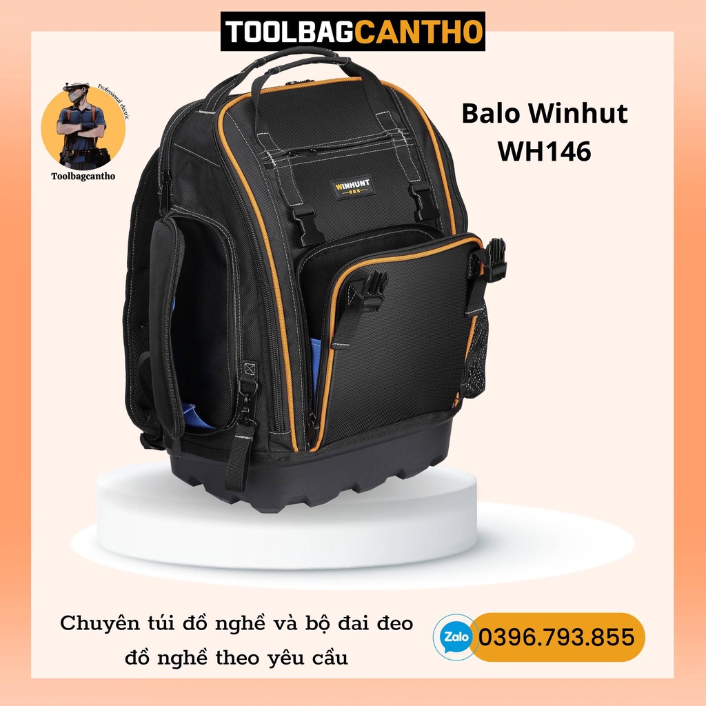 Balo đồ nghề Winhunt có ngăn để laptop | Shopee Việt Nam