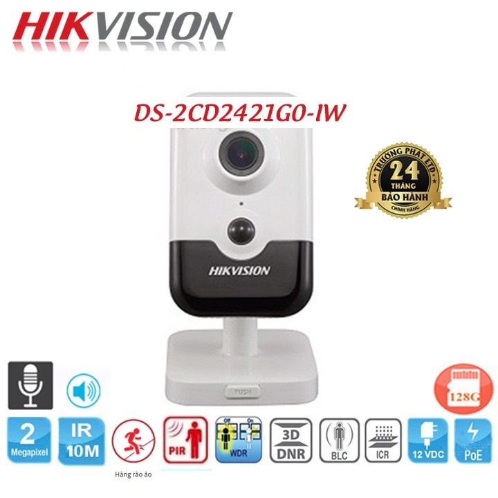 Camera IP Wifi Hikvision Cube DS-2CD2421G0-IW đàm thoại 2 chiều - Hàng ...