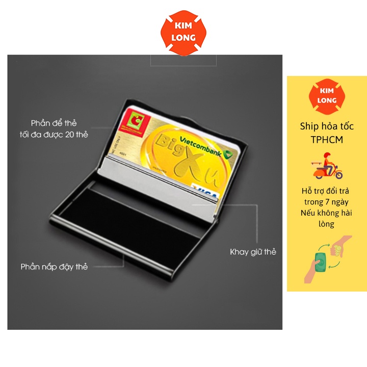 Hộp Đựng Thẻ ATM Nhiều Ngăn Đựng Namecard Model M125 Vỏ Hợp Kim Đựng ...
