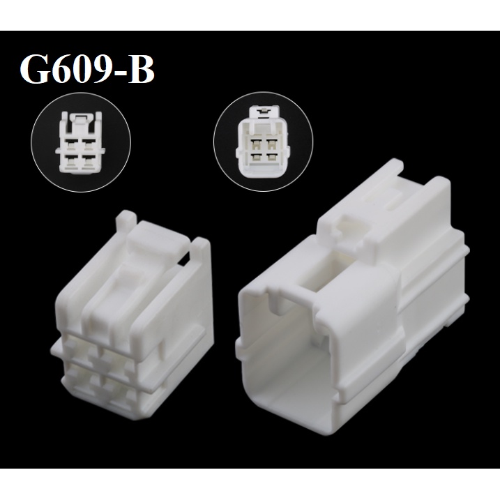 G609-Giắc cắm phù hợp với quạt gió Toyota 4 lỗ 4.8mm màu trắng | Shopee ...