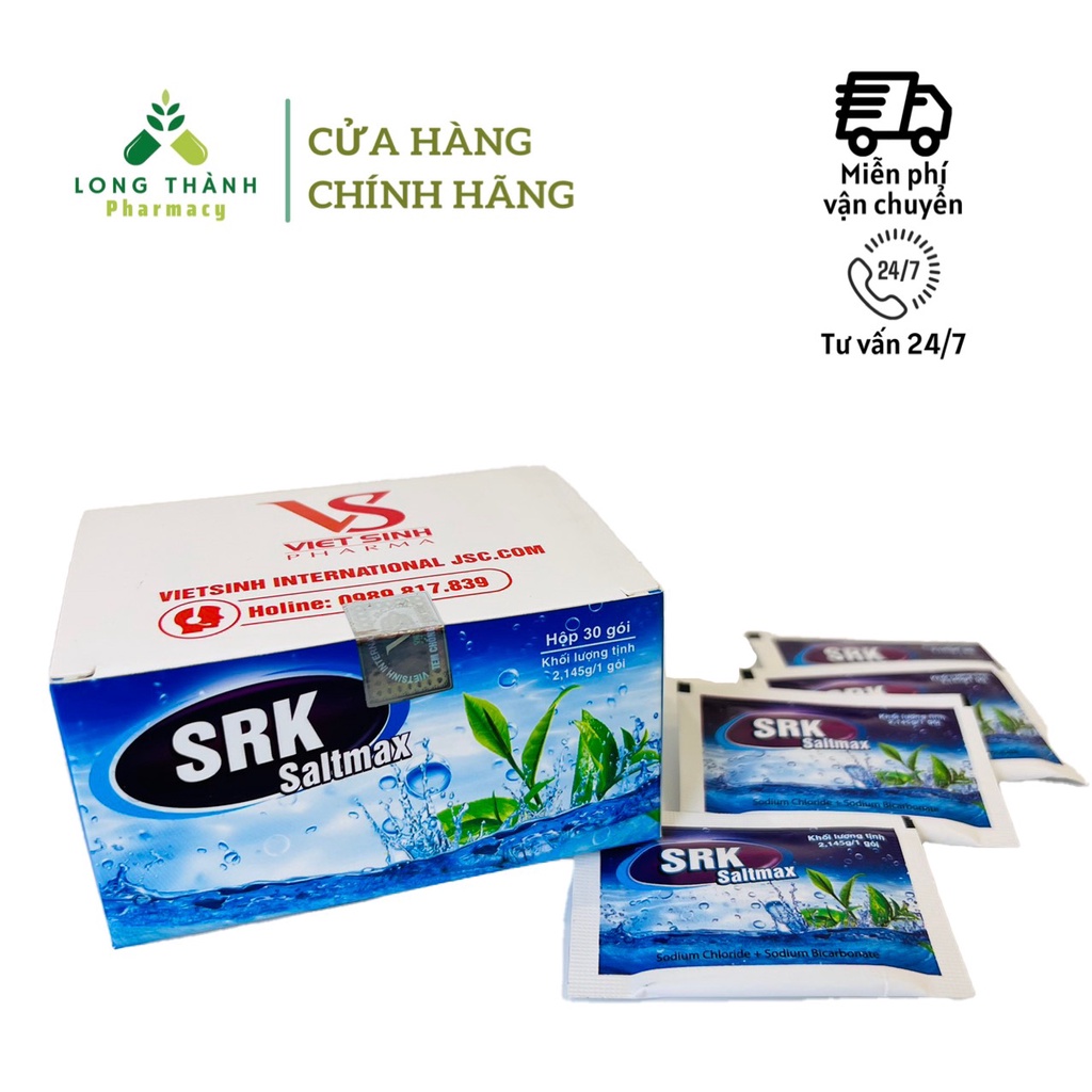 Muối rửa mũi SRK Saltmax hộp 30 gói | Shopee Việt Nam