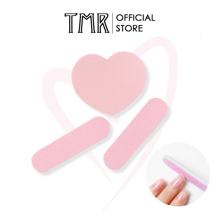 Dũa móng tay TMR Cute Mini - Trái Tim set, định hinh móng, dũa móng 2 ...
