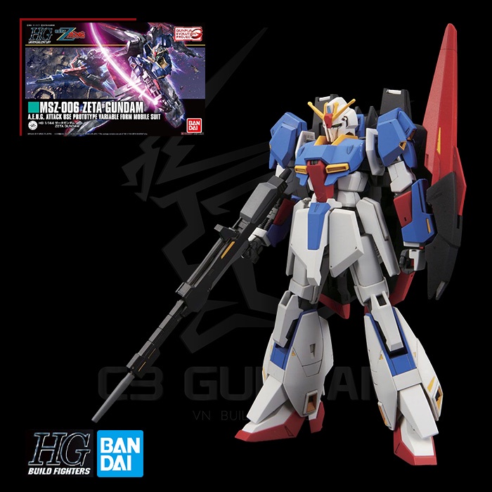 MÔ HÌNH LẮP RÁP HG 203 1/144 MSZ-006 ZETA GUNDAM REVIVE BANDAI GUNDAM UC HGUC | Shopee Việt Nam