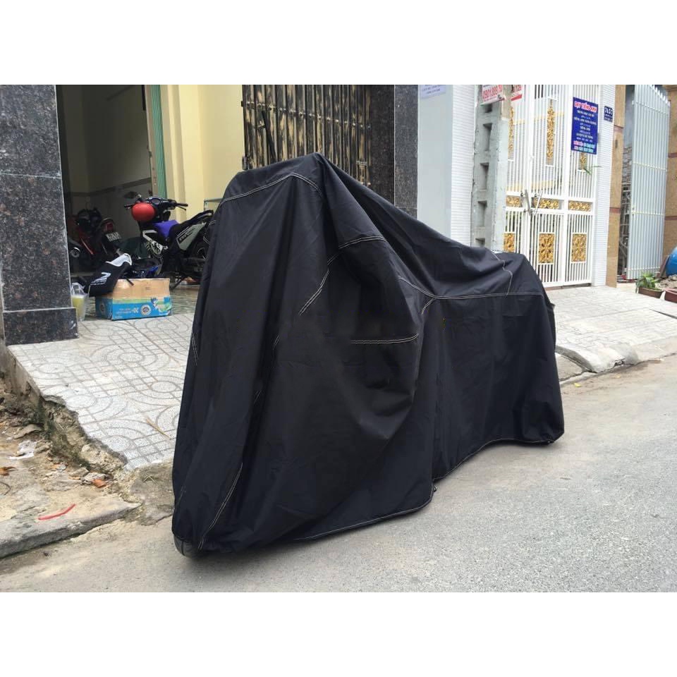 Bạt Phủ xe Mô Tô, PKL dài trên 2.4m vải dù hai lớp cao cấp chuẩn kích ...