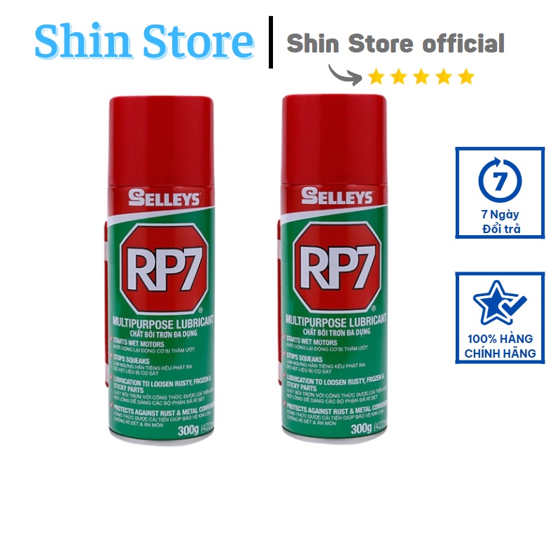Chai xịt Chống rỉ sét & Bôi trơn RP7 Selleys 300g -SHINSTORE | Shopee ...