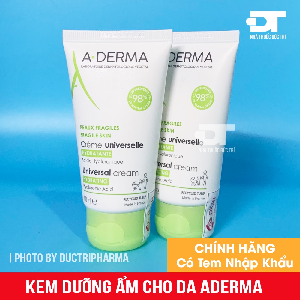 Kem dưỡng ẩm cho da mỏng manh ADerma Universal Cream Hydrating 50ml ...
