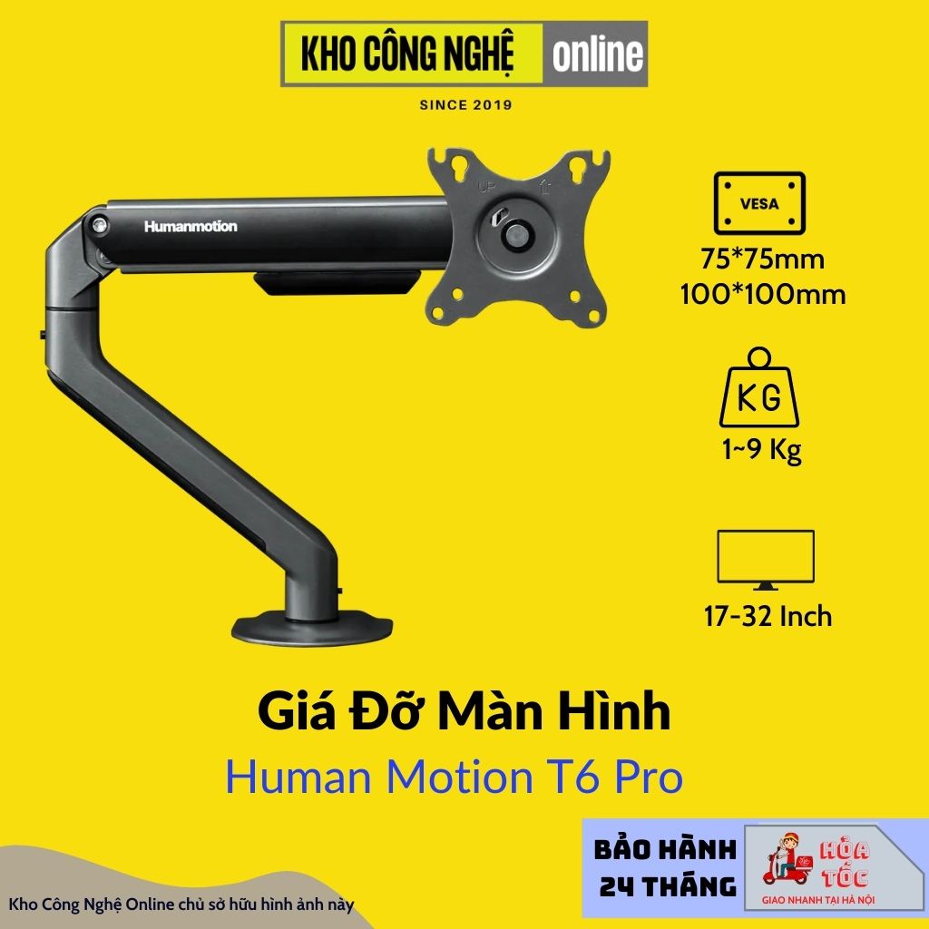 Giá treo / ARM màn hình Human Motion T6 Pro / T6 Pro Dual (Hàng chính ...