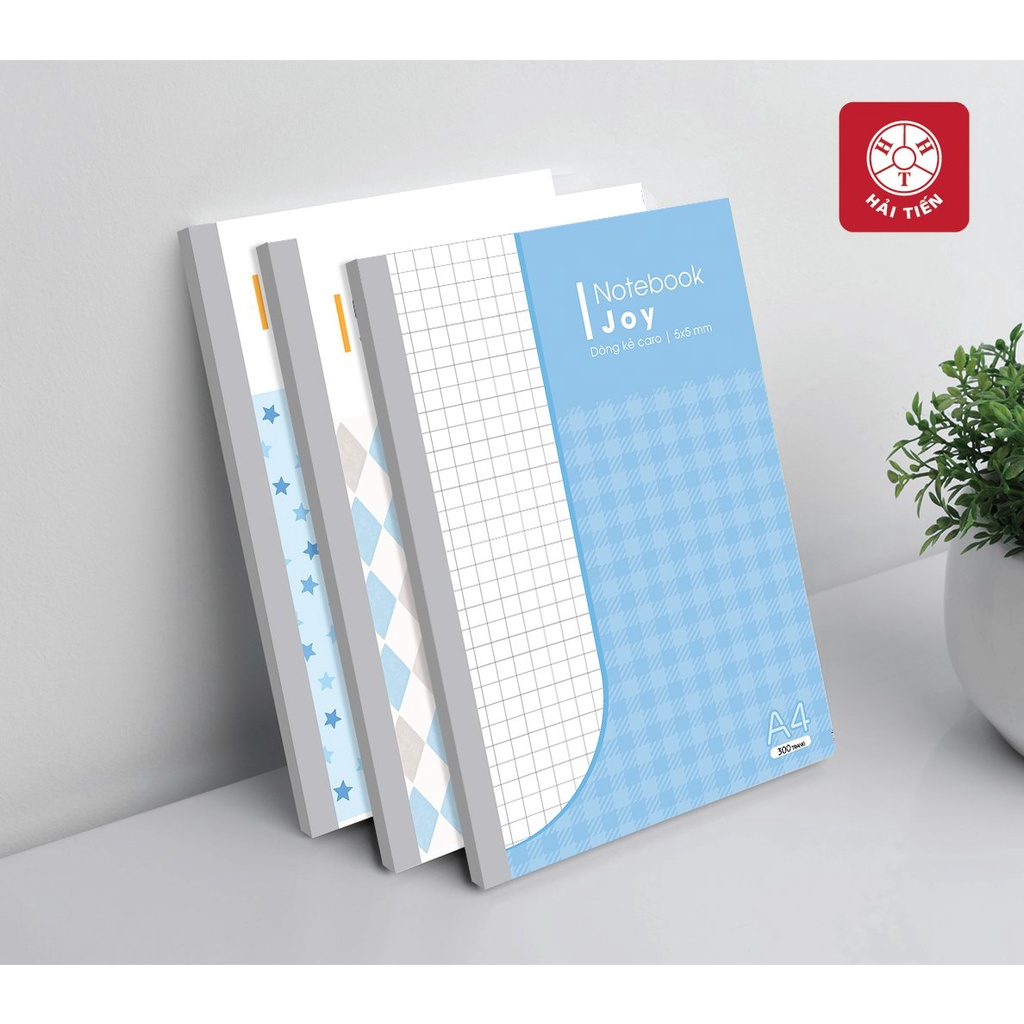 HẢI TIẾN Sổ may gáy caro bìa bồi A4 Joy (200, 300, 400 trang) | Shopee Việt Nam