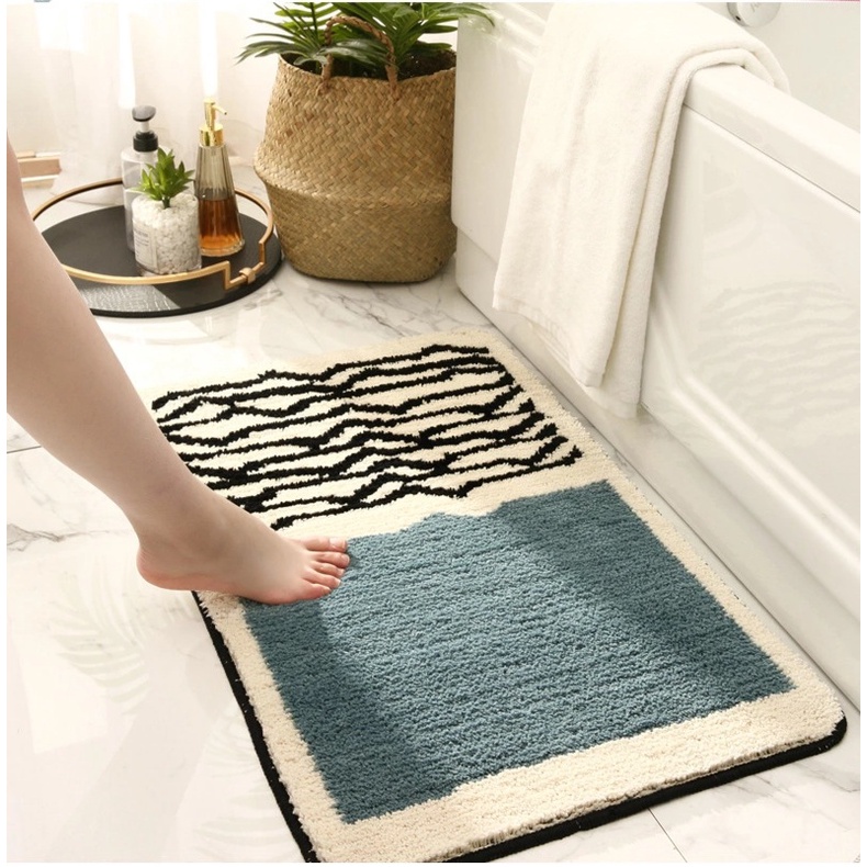 Thảm lau chân cao cấp size 50x80cm phù hợp với phòng có không gian rộng ...