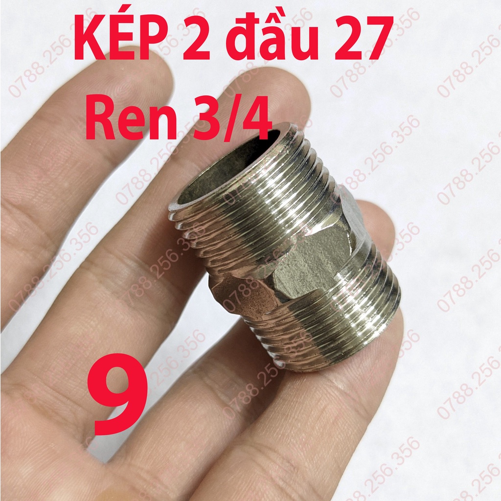 NỐI 2 ĐẦU RĂNG TRONG PHI 21 INOX, LOẠI DÀY. Măng xông Inox, đầu nối ...