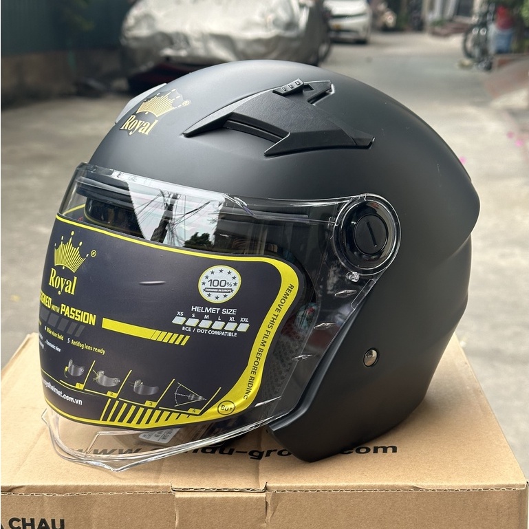 Nón bảo hiểm 3/4 2 kính Royal M268 đủ màu tem - Hàng chính hãng ...