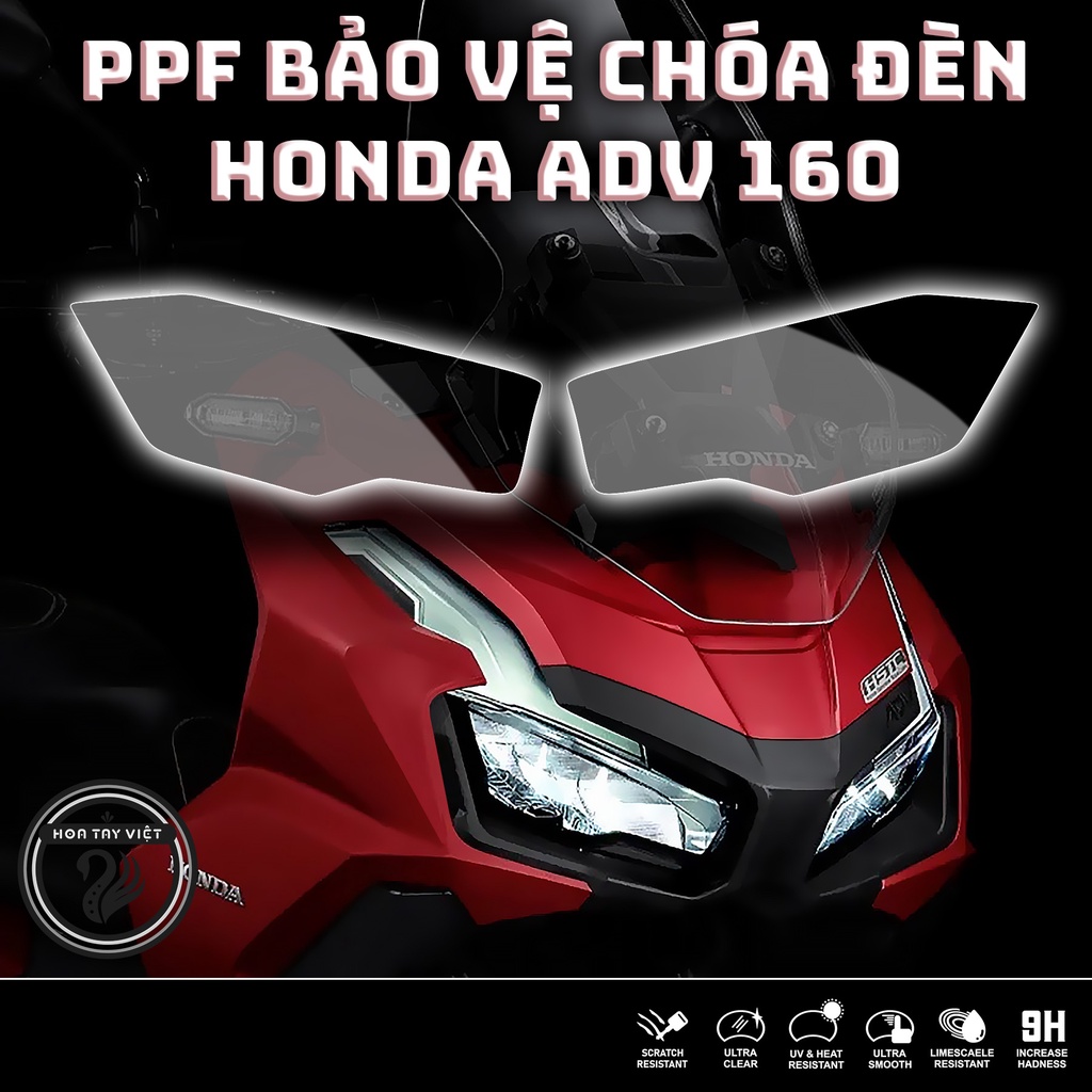 Miếng dán PPF CHÓA ĐÈN ADV 160 chống trầy xước CHÓA ĐÈN xe honda ADV ...