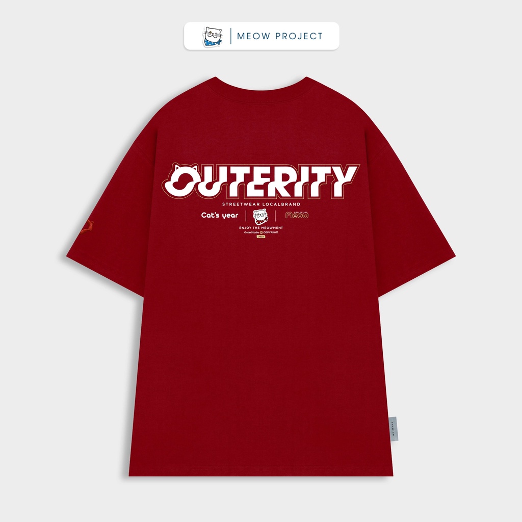 Áo Thun Outerity Meowment | Meow x Tết Ấm Project / Màu Đỏ - ATO1003 ...