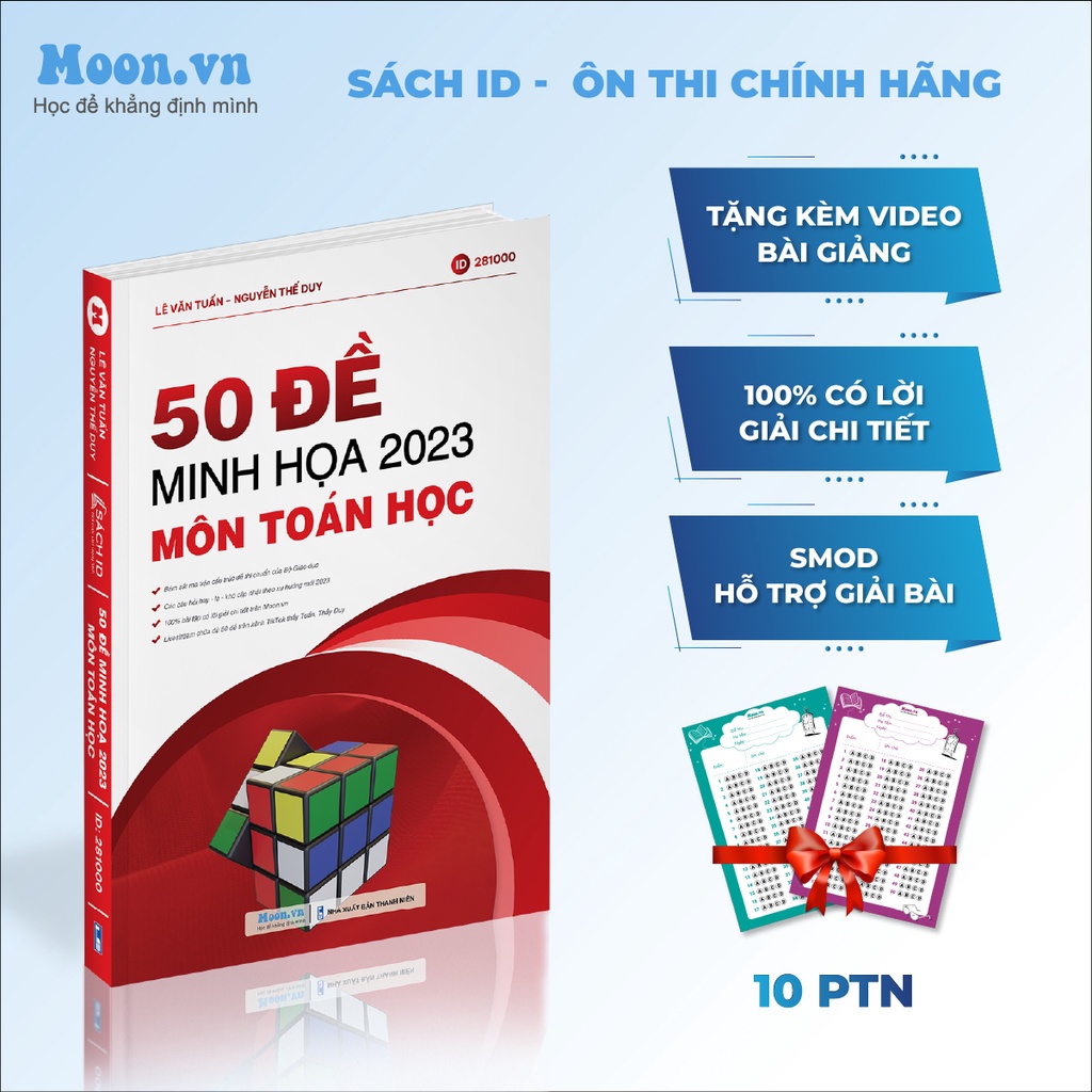 Sách bộ đề minh họa luyện thi THPT QG 2023: 50 đề trắc nghiệm môn toán ...