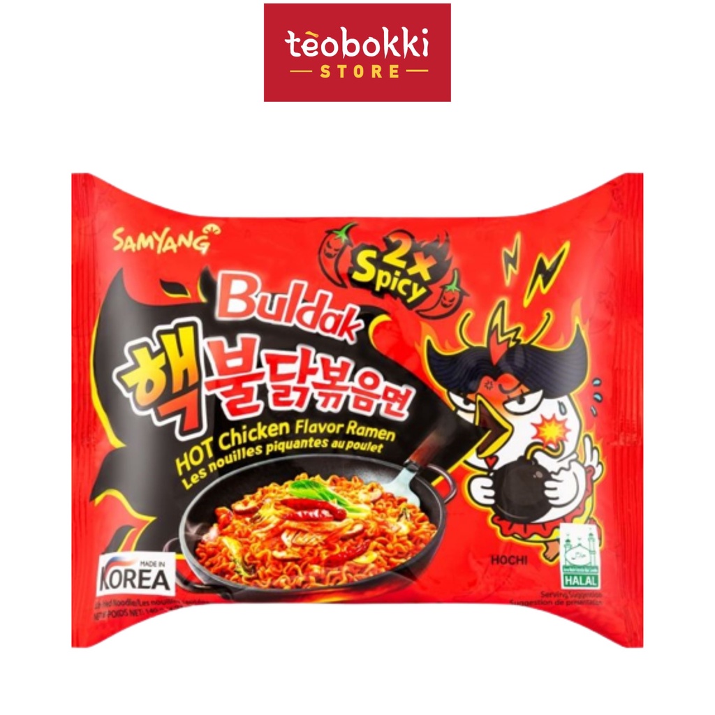Mì gà cay double spicy Samyang 140g | Shopee Việt Nam