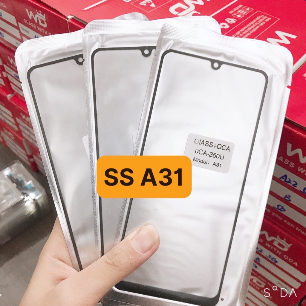 Kính samsung a31, kính sam sung a315 - kính ép màn hình có keo oca, kính ép liền keo giá sỉ ...
