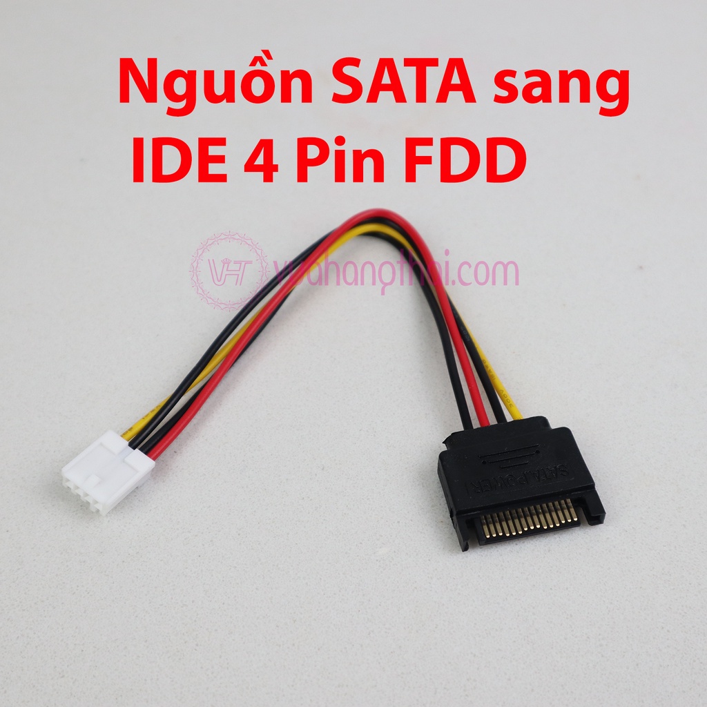 Cáp nguồn SATA 15 Pin sang IDE 4 Pin FDD - dùng cấp nguồn cho ổ đĩa mềm ...