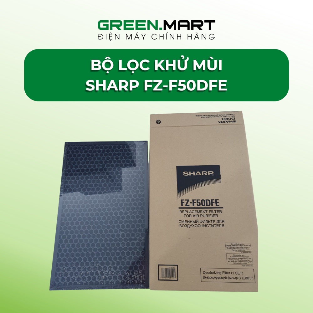 FZ-F50DFE | Màng lọc than hoạt tính máy Sharp FP-J40E-W, FP-JM40V-B, FP-G50E-W và FP-GM50E-B ...