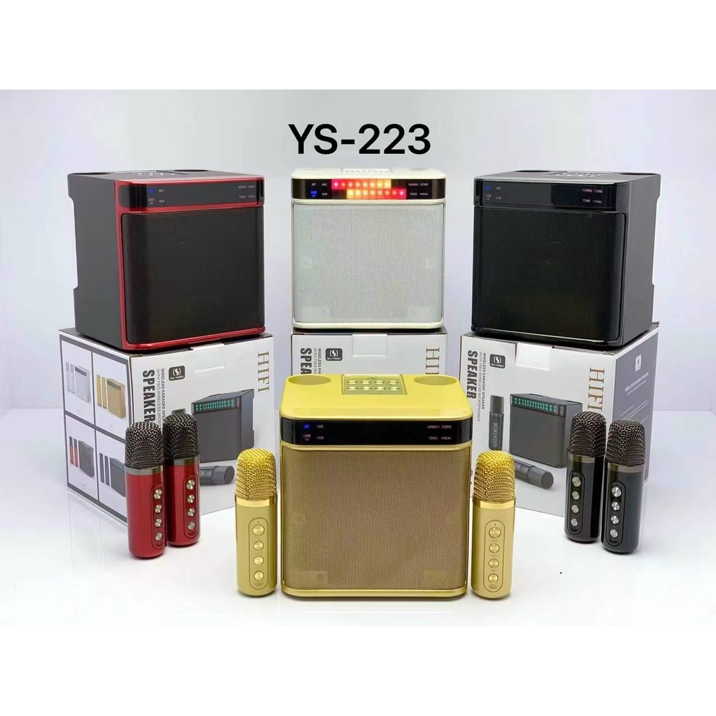 👉 Loa Karaoke Bluetooth SU-YOSD YS 223 Kèm 2 Micro Không Dây Siêu Hay ...