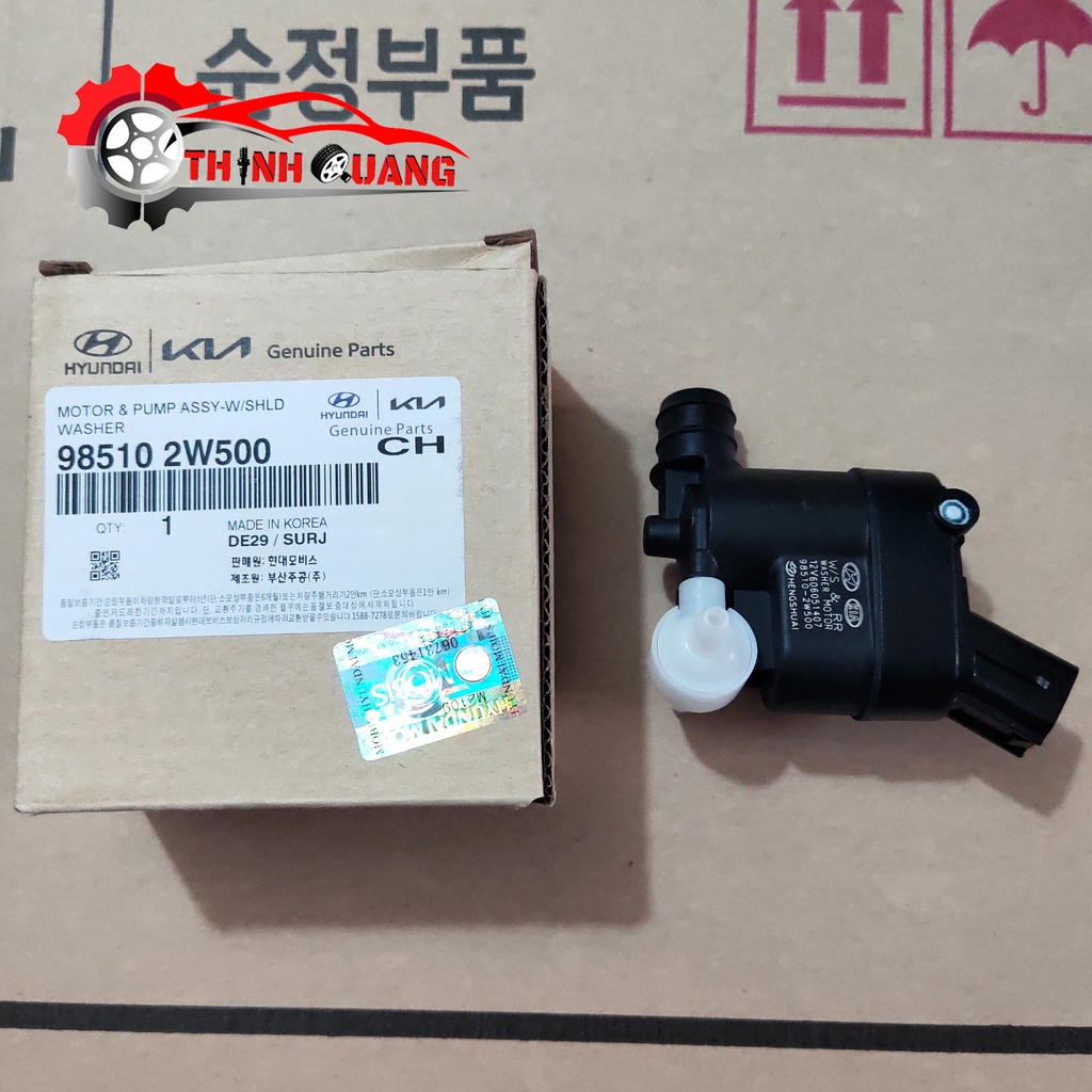 Mô tơ bơm nước rửa kính 2 vòi xe HYUNDAI I10, SANTA FE, TUCSON, I20 ...