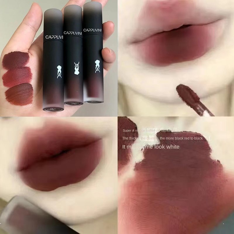 Son Môi Cappuvini Chống Thấm Nước Mềm Mượt Không Dễ Phai Màu | Shopee ...