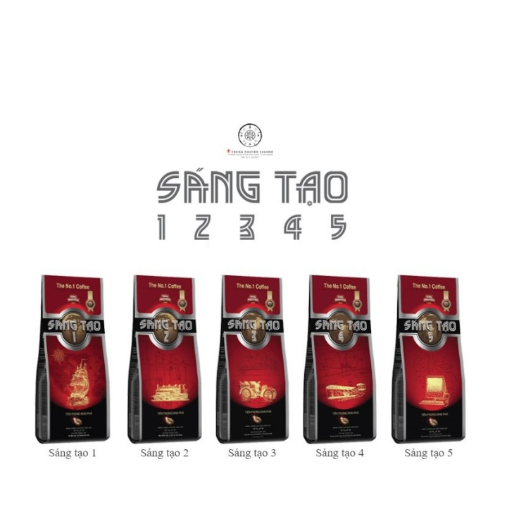 Cà phê Trung Nguyên Sáng Tạo 1 2 3 4 5 gói 340g Cà phê pha phin [GIÁ ...