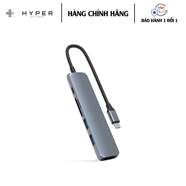 [HÀNG CHÍNH HÃNG] CỔNG CHUYỂN ĐỔI DÀNH CHO MACBOOK, IPAD , PC & DEVICES HYPERDRIVE BAR 6 IN 1 ...