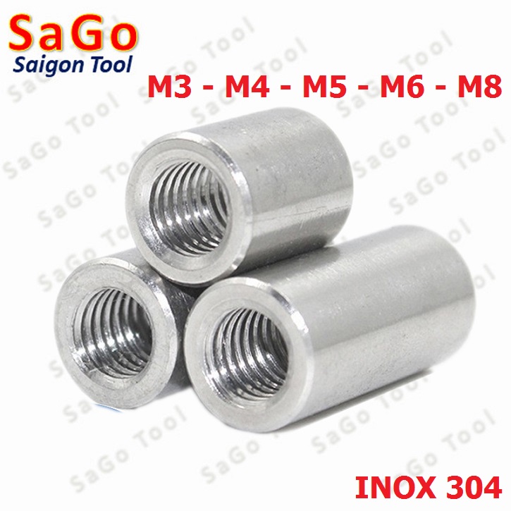 Ống nối ty ren inox - Nối ren INOX 304 M3 M4 M5 M6 M8 loại tốt | Shopee Việt Nam