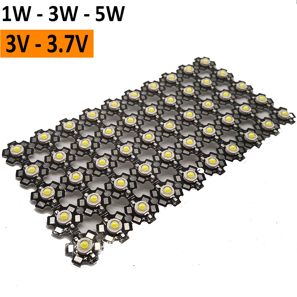 Chip Led, Bóng LED 3V - 3.7V (1W, 3W, 5W) 20mm, Bóng Led Thay thế đèn ...