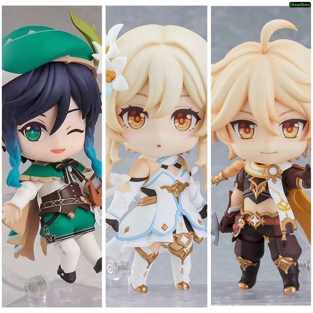 [ Sẵn ] Mô hình Aether,Lumine và Venti trong Genshin Impact 1717 1718 1795 Figma Q mode 10 cm-Có ...