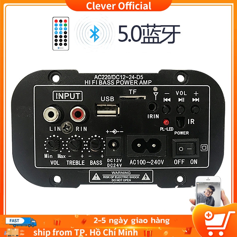 Mạch loa Bluetooth điều khiển từ xa âm siêu trầm 12v, 220v, 30w | Shopee Việt Nam