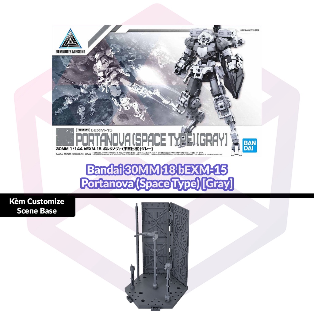 Mô hình Bandai 30MM 18 bEXM-15 Portanova (Space Type) [Gray] 1/144 ...