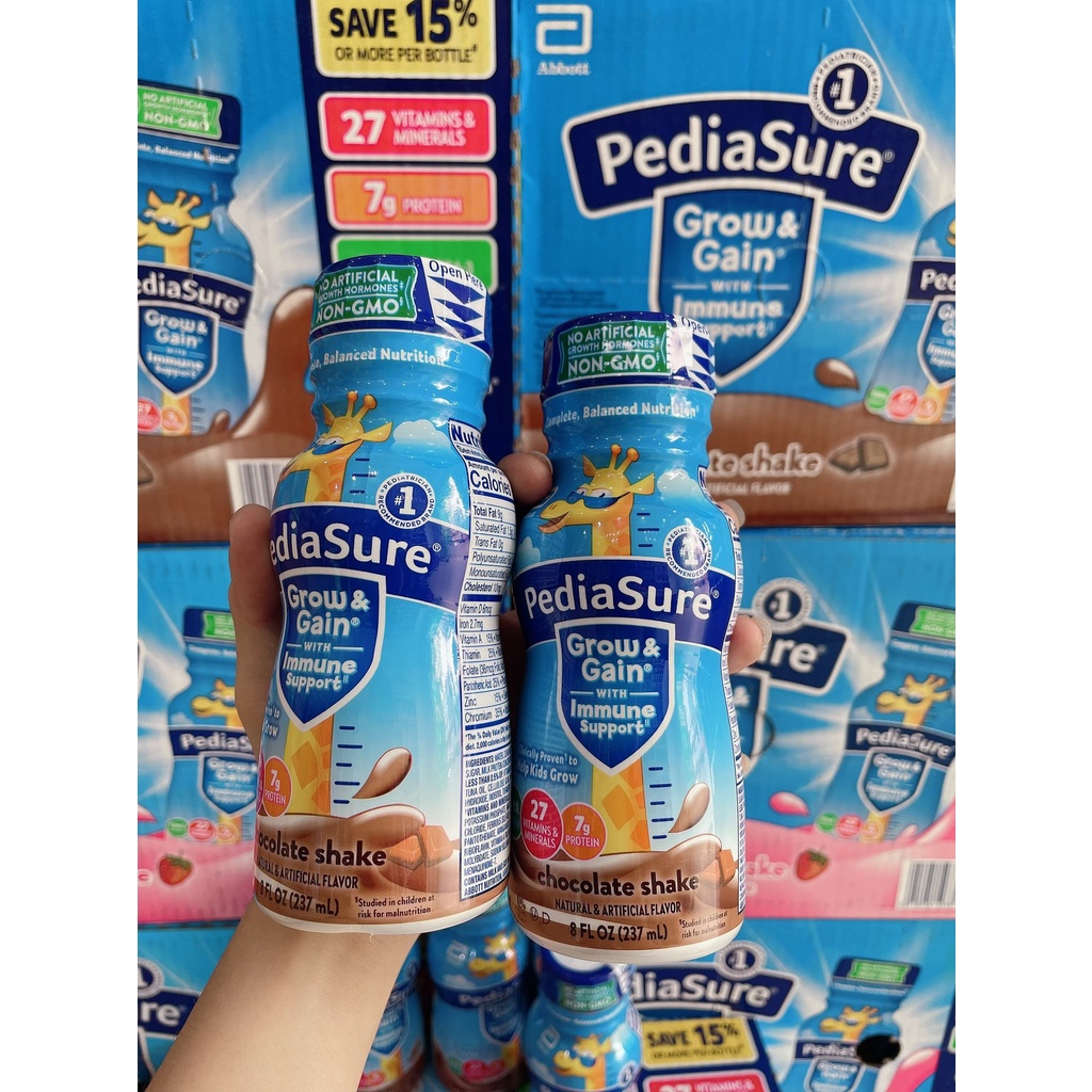 Sữa Pediasure nước hương socola Pediasure Grow & Gain Chocolate Shake ...