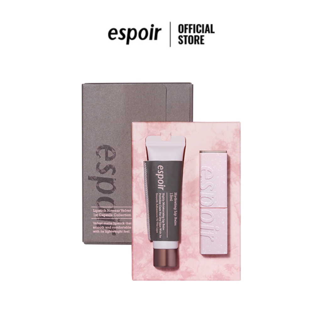 Set 2 Cây Son Espoir Lipstick Nowear Velvet First Capsule Collection (3.2gr+14gr) | Shopee Việt Nam