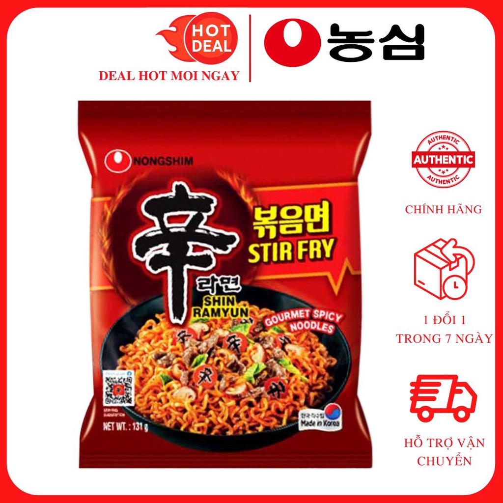 Mì Xào Khô Nongshim Shin Ramyun Stir Dry Hàn Quốc 131G - Nhập Khẩu Chính Hãng | Shopee Việt Nam