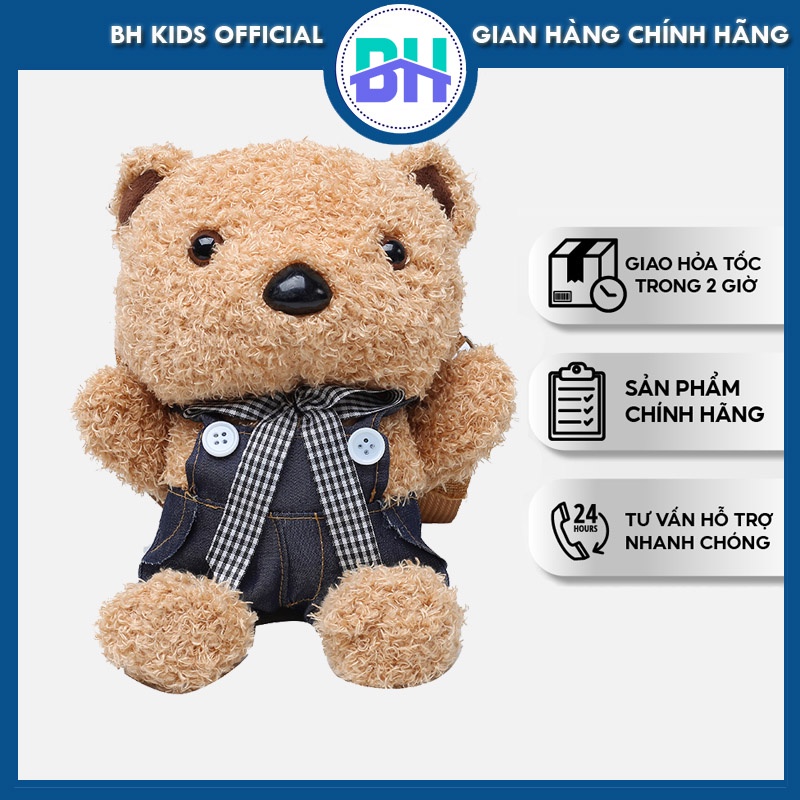 Túi, balo đeo chéo BH Kids đựng tiền lì xì, đi học, đi chơi, hình gấu ...
