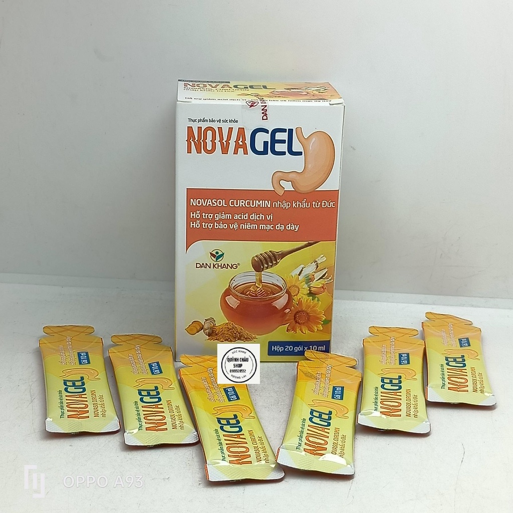 Novagel – Hỗ trợ giảm acid dịch vị hộp 20 gói | Shopee Việt Nam