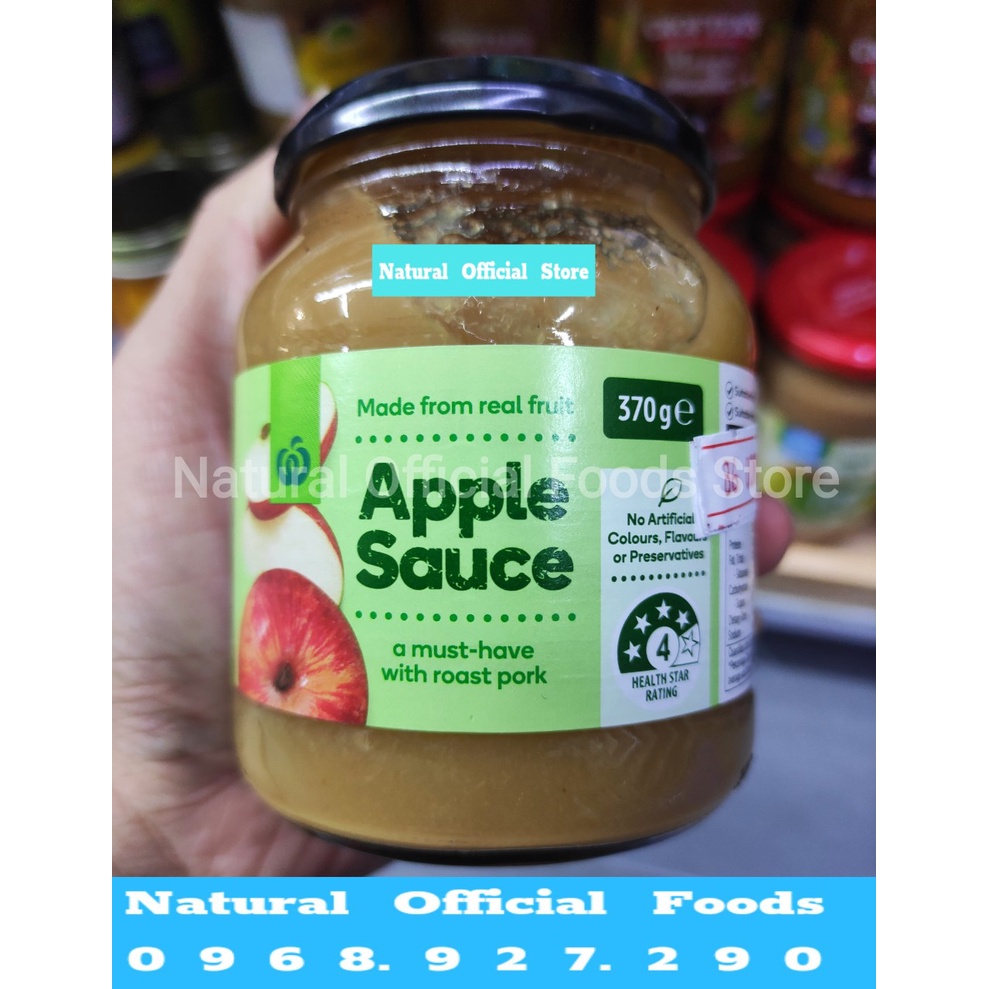 Sốt Táo Hữu Cơ Organic Apple Sauce Hiệu Woolworths 370 Gram | Shopee ...