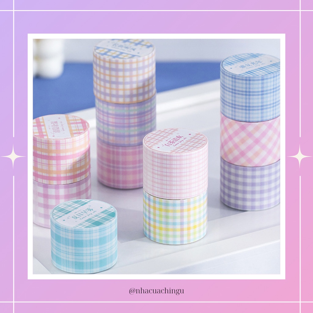 (FULL CUỘN & CHIẾT 60cm) Washi tape chiết băng dính sticker nhãn dán ...