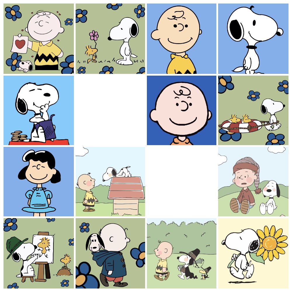 Tranh Sơn Dầu Trang Trí Hình Chó Snoopy (20 * 20 30 * 30 40 * 40cm ...
