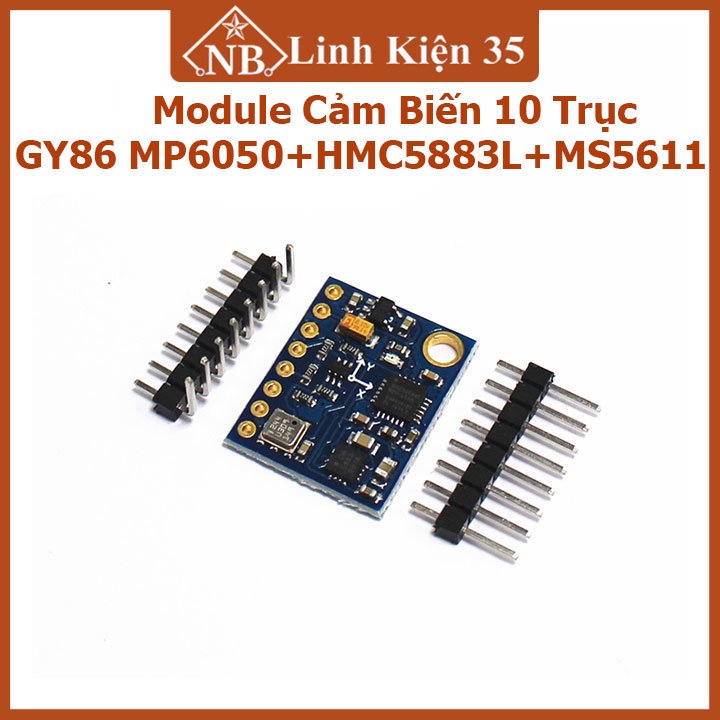 Module cảm biến 10 trục GY86 tích hợp 3 cảm biến (MP6050+HMC5883L ...
